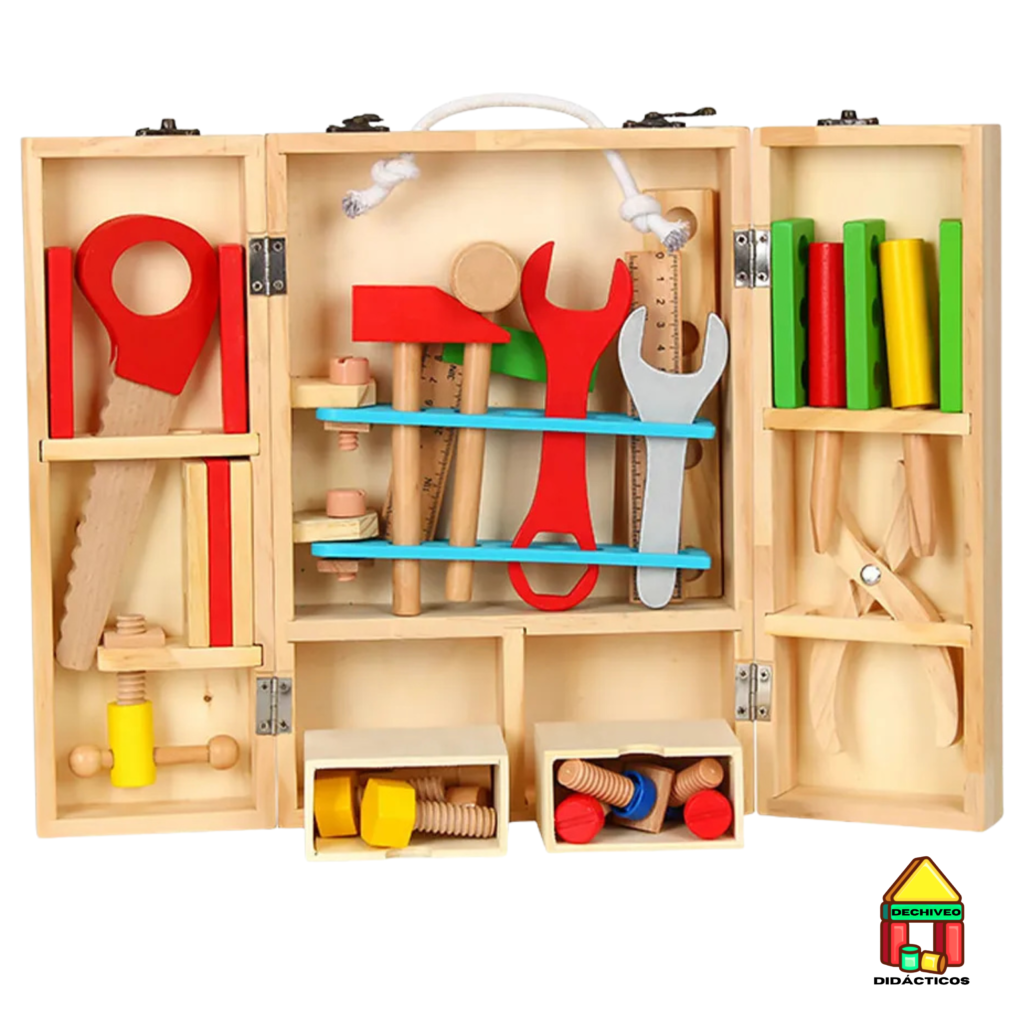 Kit Didáctico de Herramientas – Madera – – De Chiveo Didácticos
